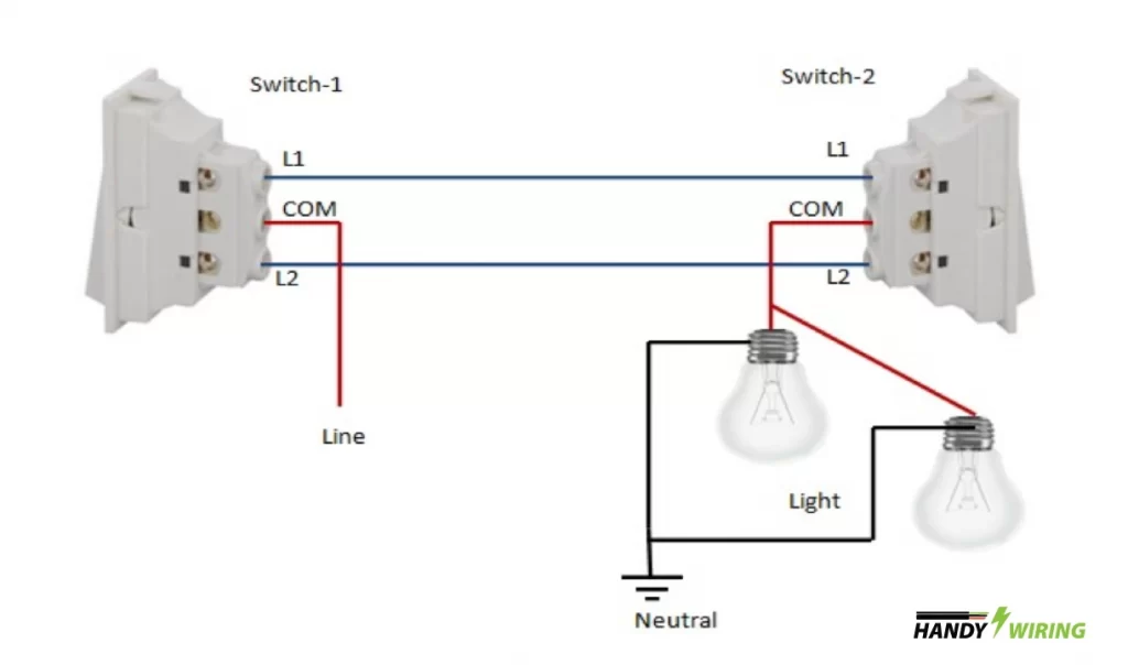 How To Wire Up A Two Way Light Switch Wiring Work