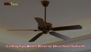 Ceiling Fan Won't Reverse Direction (Solved) - Wiring Solver
